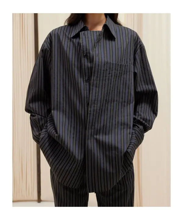 LEMAIRE Striped Button-up Shirt