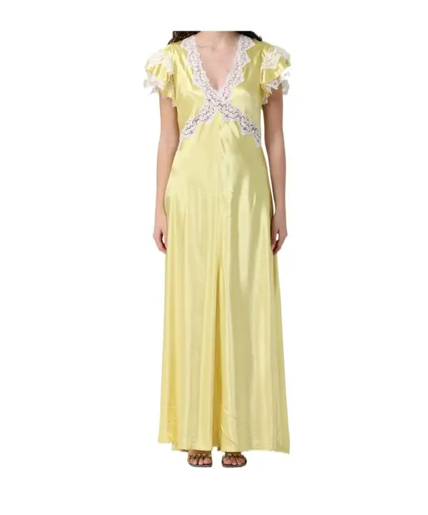Alberta Ferretti V-neck Dress