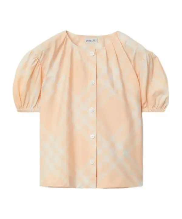 Burberry Check-print Cotton Blouse