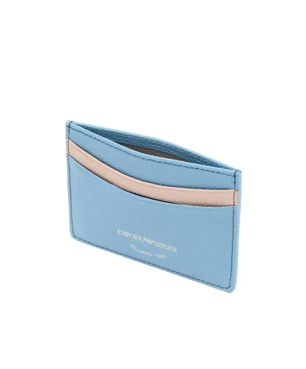 Emporio Armani Tumbled Leather Card Holder