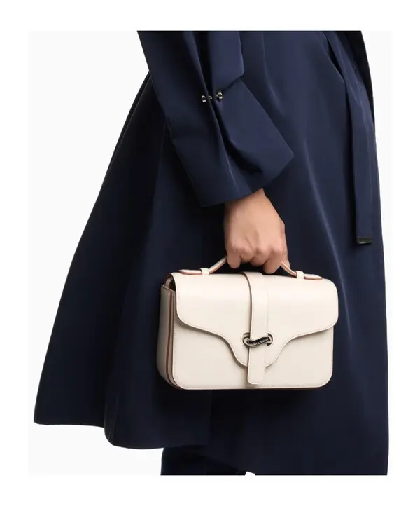 Emporio Armani Smooth Leather Top Handle Bag