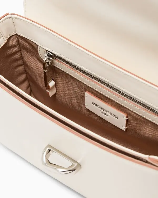 Emporio Armani Smooth Leather Top Handle Bag