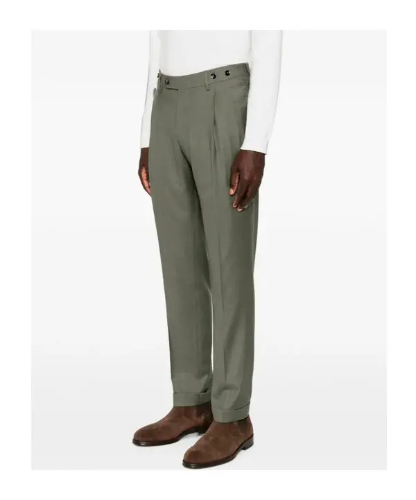BERWICH Pleated-detail Wool Trousers