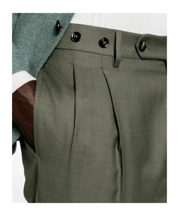 BERWICH Pleated-detail Wool Trousers
