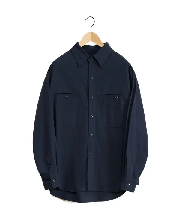 LEMAIRE Twill Button-up Shirt - Blue