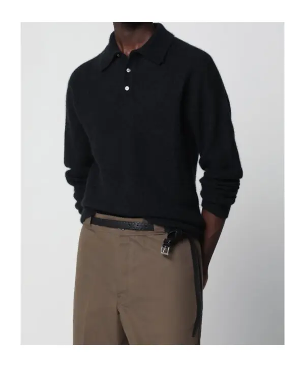 ROBERTO COLLINA Cashmere Polo Jumper