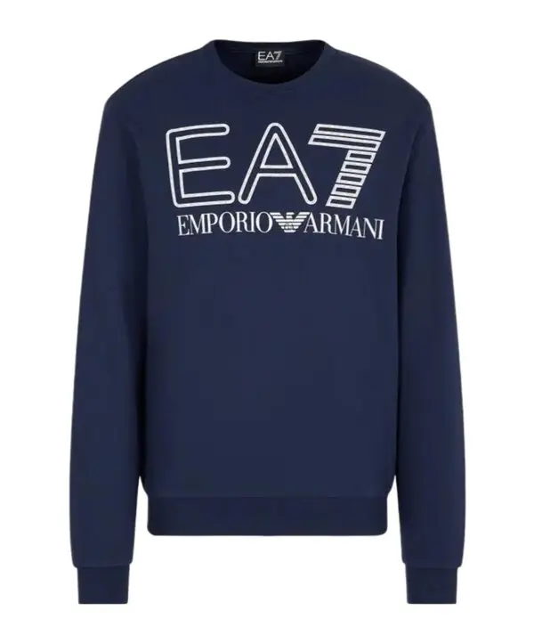 EA7 Round-neck Sweater - Blue