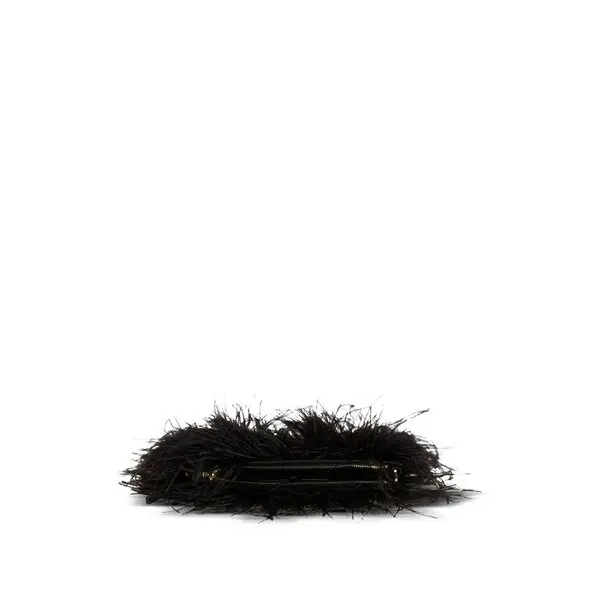 Balmain Anthem Feather Detail Shoulder Bag