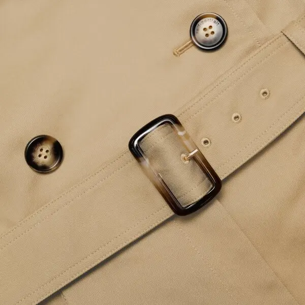 SELF-PORTRAIT Belted Cropped Trench Jacket