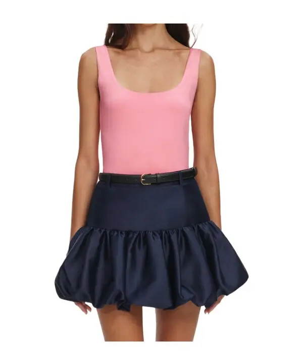 SELF-PORTRAIT Pink Jersey Top
