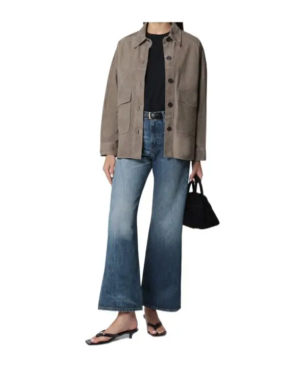 ARMA Kaylee Suede Shirt Jacket - Taupe