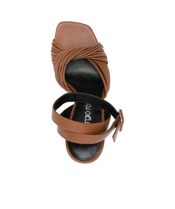 SERGIO ROSSI Square-headed High-heeled Sandals