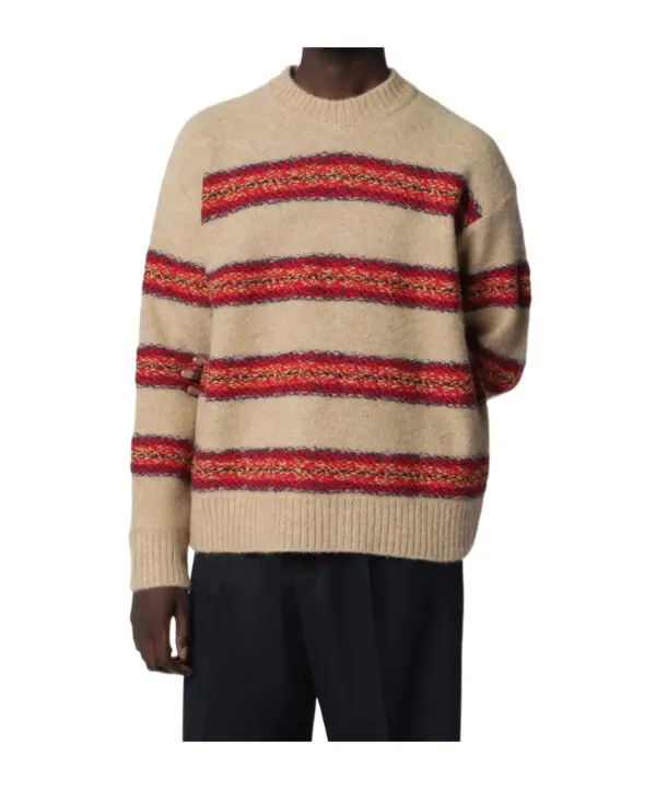 Dries Van Noten Striped Wool-blend Sweater