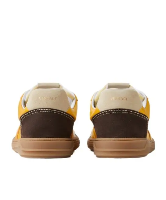 Versace Greca Court Nappa Suede Sneakers