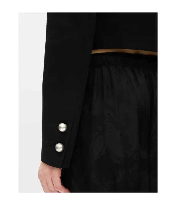 ANN DEMEULEMEESTER Band Collar Button-up Jacket