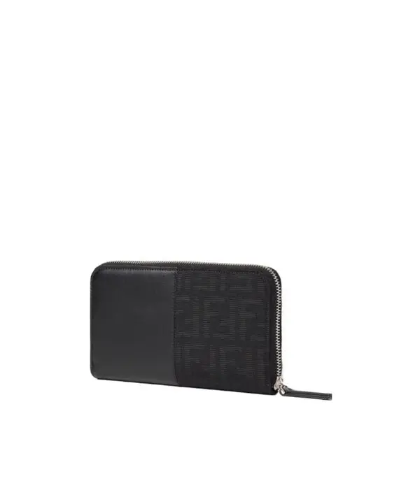Fendi Ff Jacquard Zip Around