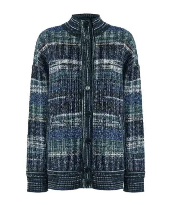 Missoni Oversized Wool-blend Check Cardigan