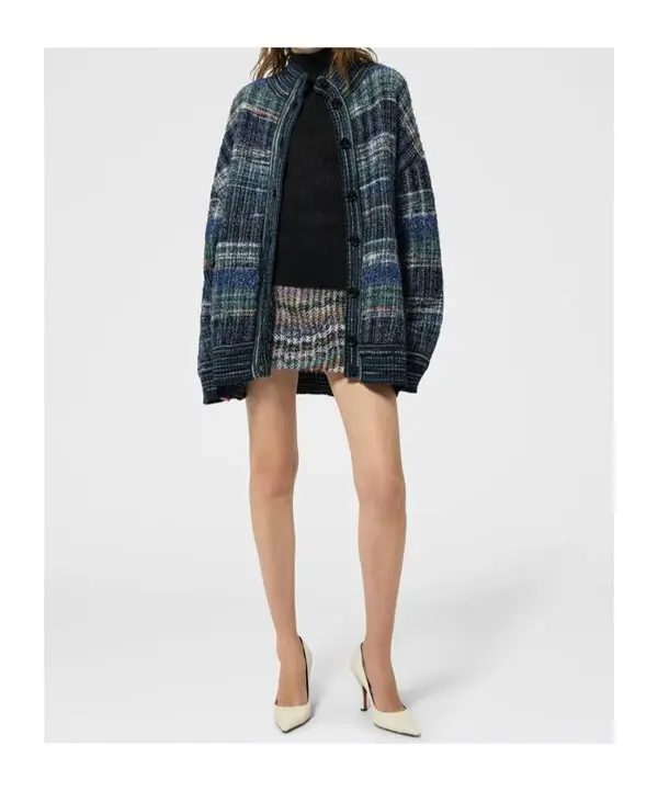 Missoni Oversized Wool-blend Check Cardigan