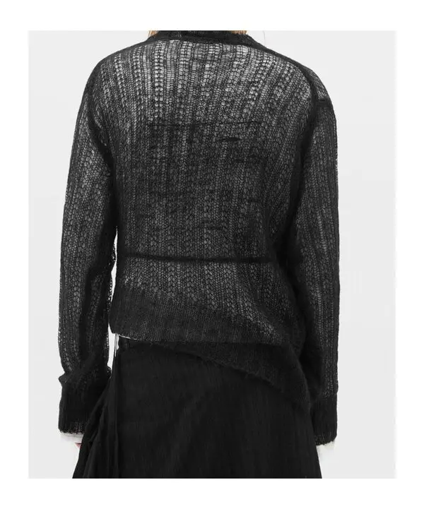 ANN DEMEULEMEESTER Mohair Silk Knit Sweater