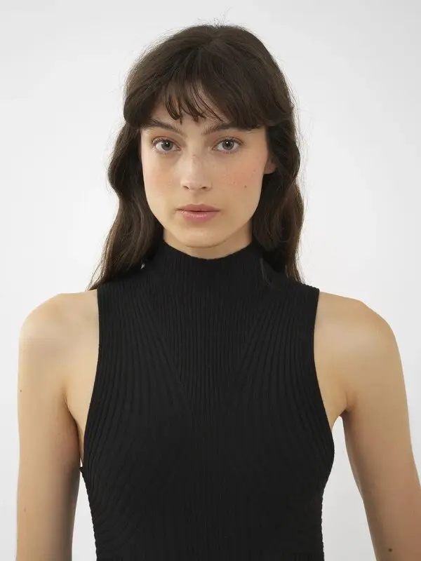 Chloé High-neck Mini Wool Dress