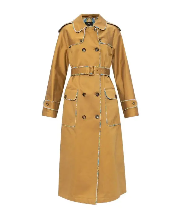 Etro Double-breasted Belted Coat