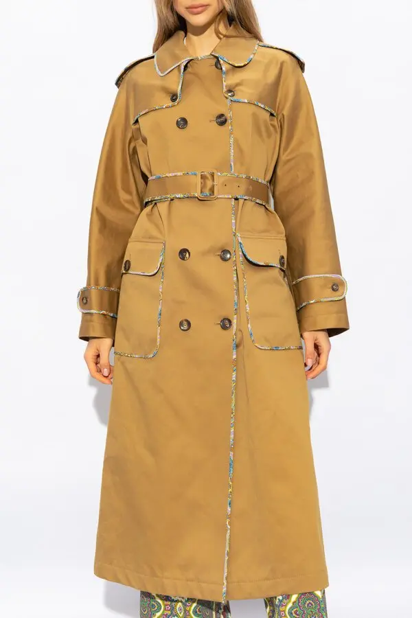 Etro Double-breasted Belted Coat