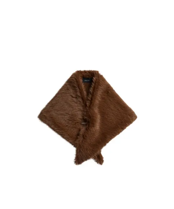 Simone Rocha Large Faux Fur Neckerchief