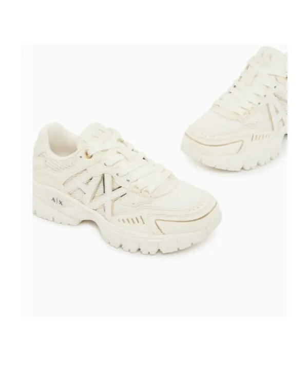 Armani Exchange Logo-patch Panelled Sneakers