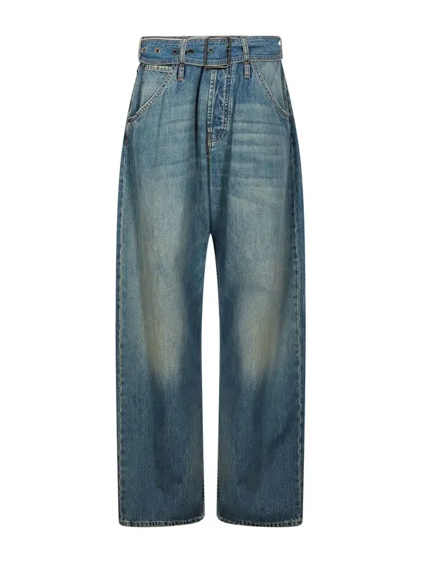 DARKPARK Belted Wide-leg Jeans