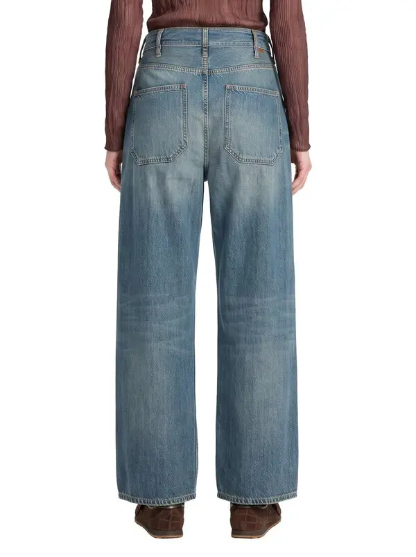 DARKPARK Belted Wide-leg Jeans