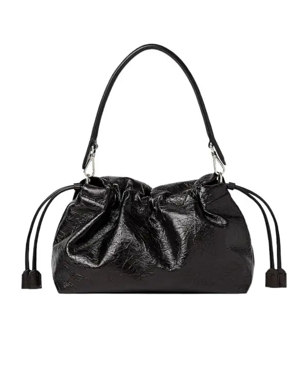 Fendi Baguette Soft Large Crackled Leather Bag