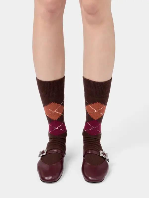 ROGER VIVIER Efflorescence Mary Jane Flats With Crystal Buckle - Burgundy