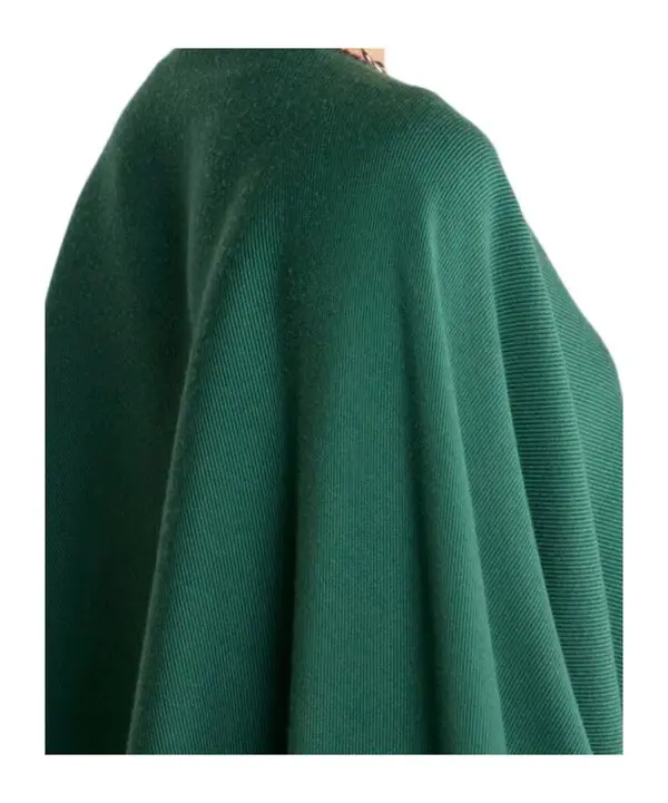Etro Reversible Wool Cape With Degradé Paisley Motif