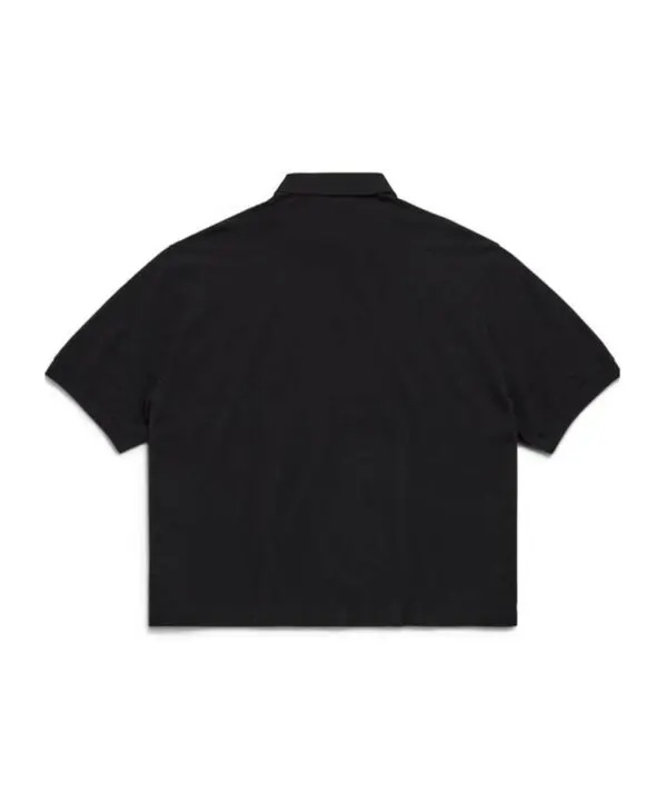 Balenciaga Bb Classic Oversized Polo Shirt - Black