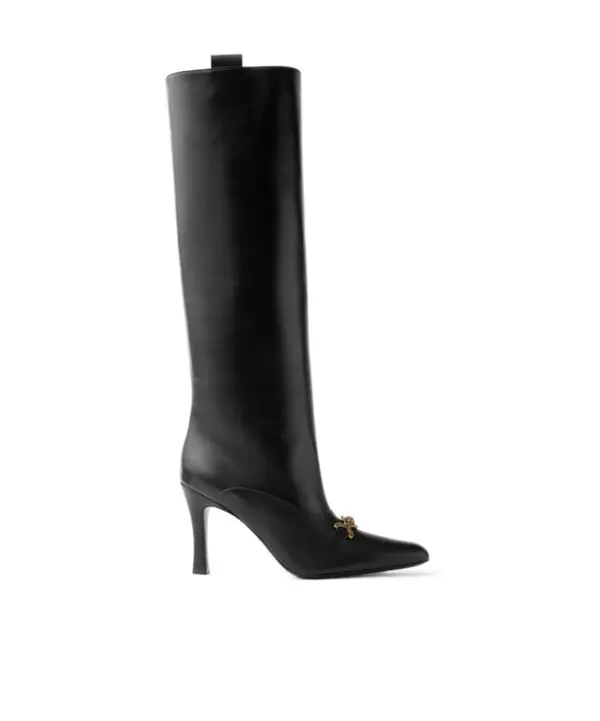 Versace Marisa Leather Boots 90 Mm - Heis