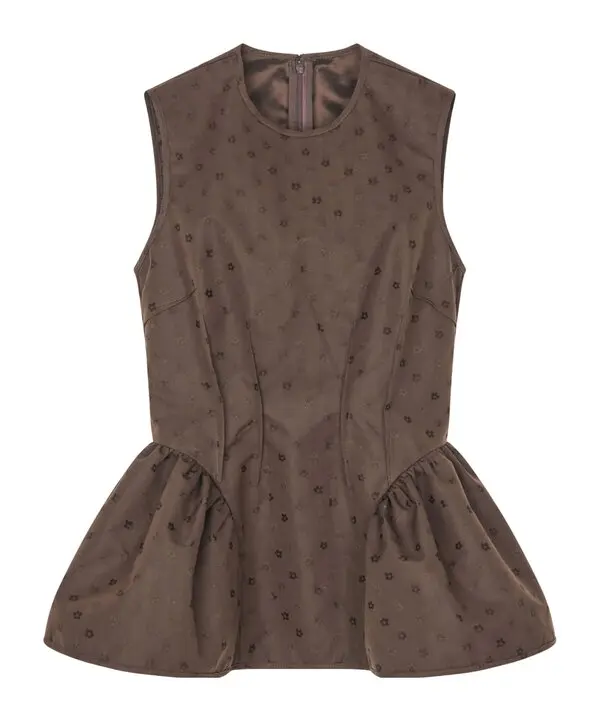 Cecilie Bahnsen Sleeveless Round Neck Top