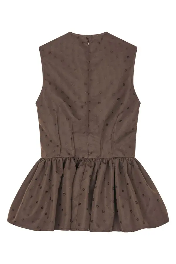 Cecilie Bahnsen Sleeveless Round Neck Top