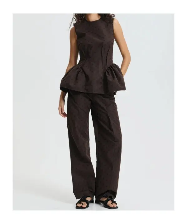 Cecilie Bahnsen Sleeveless Round Neck Top