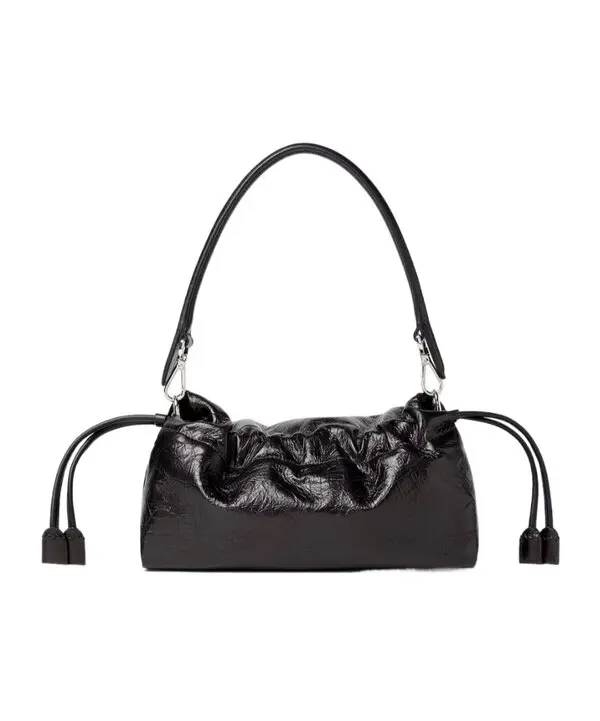 Fendi Baguette Soft Medium Crackled Leather Bag