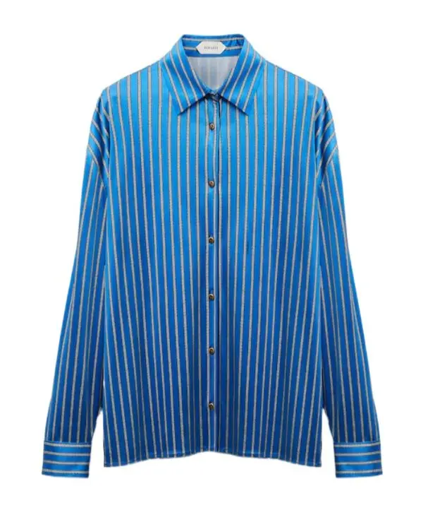Versace Viscose-jersey Shirt - Blue