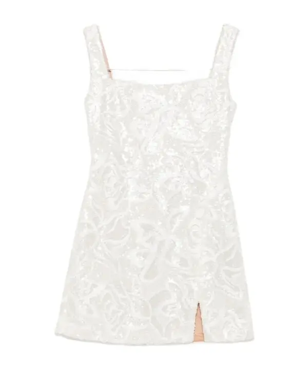 SELF-PORTRAIT Sequin Lace Mini Dress