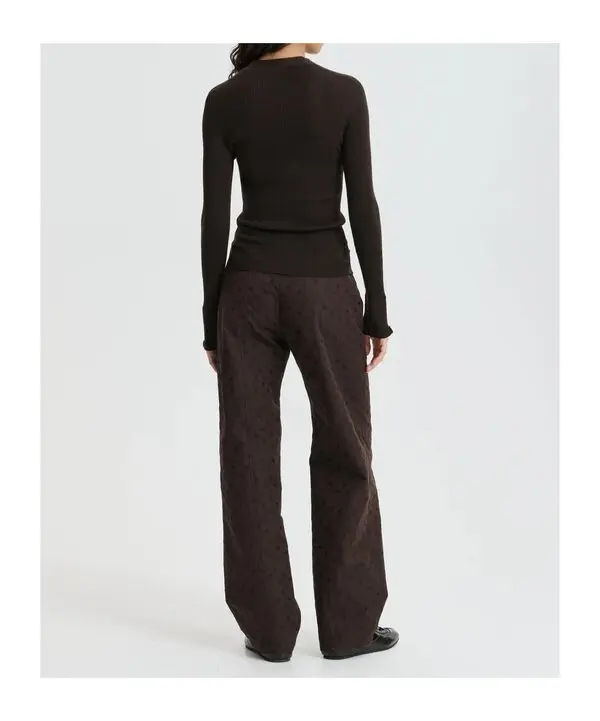 Cecilie Bahnsen V-neck Knit Cardigan With Floral Button Details
