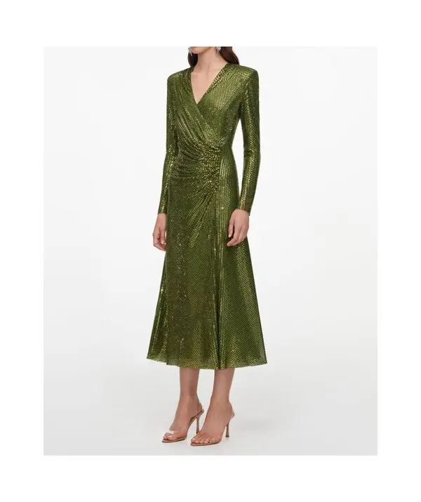SELF-PORTRAIT Wrap Midi Dress