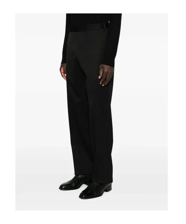 LARDINI Pressed-crease Straight-leg Trousers