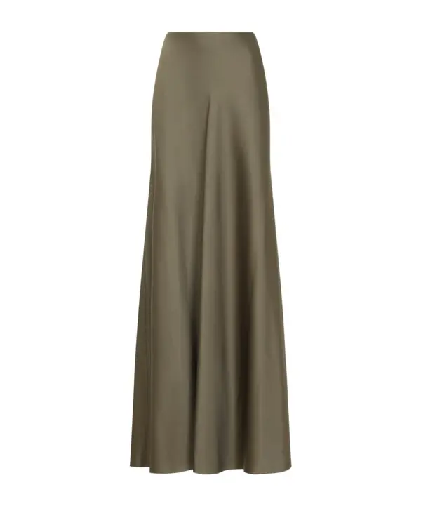 Ralph Lauren A-line Maxi Skirt - Porcini