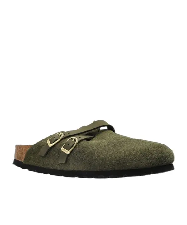 BIRKENSTOCK Buckle-fastening Suede Sandals