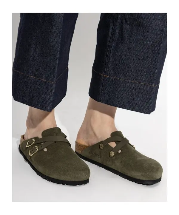 BIRKENSTOCK Buckle-fastening Suede Sandals