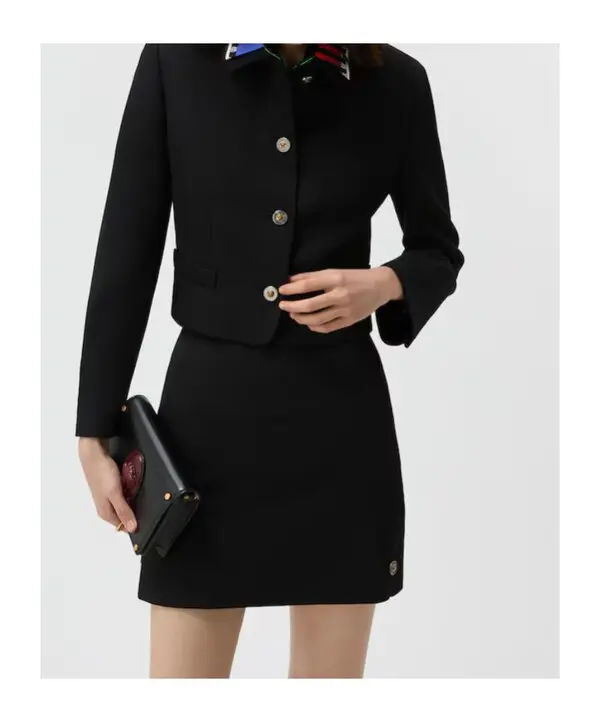 Versace Medusa-button Cropped Jacket