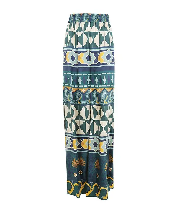 La DoubleJ Printed Wide Leg Trousers