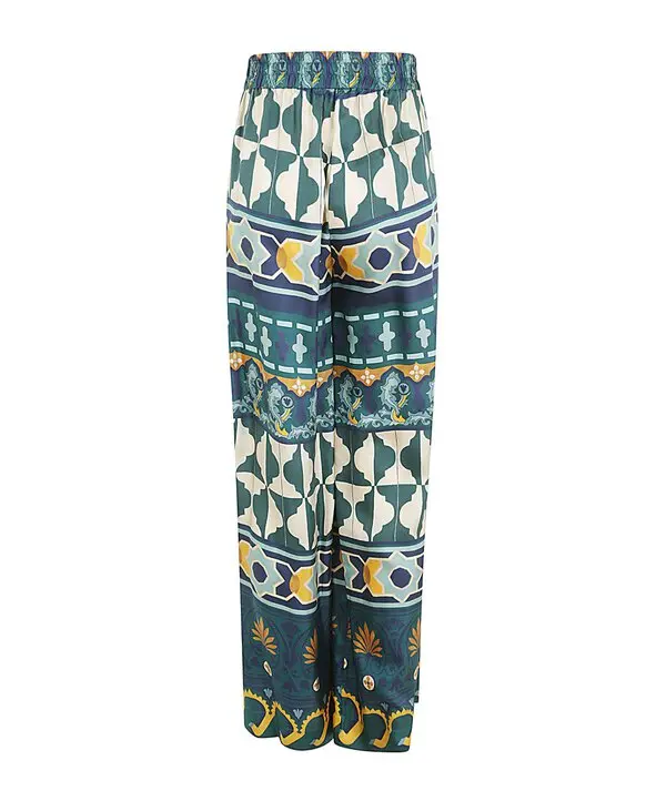 La DoubleJ Printed Wide Leg Trousers